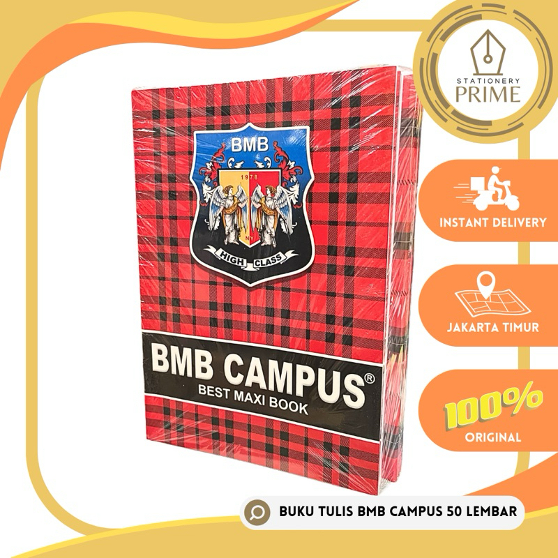 Jual Buku Tulis BMB / BMC Campus 50 Lembar ( 1 Pack isi 10 Buku ...