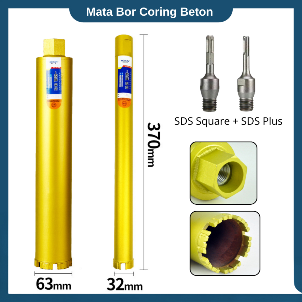 Jual Mata Bor Coring Pelubang beton pelubang Tembok dan dinding Ukuran ...