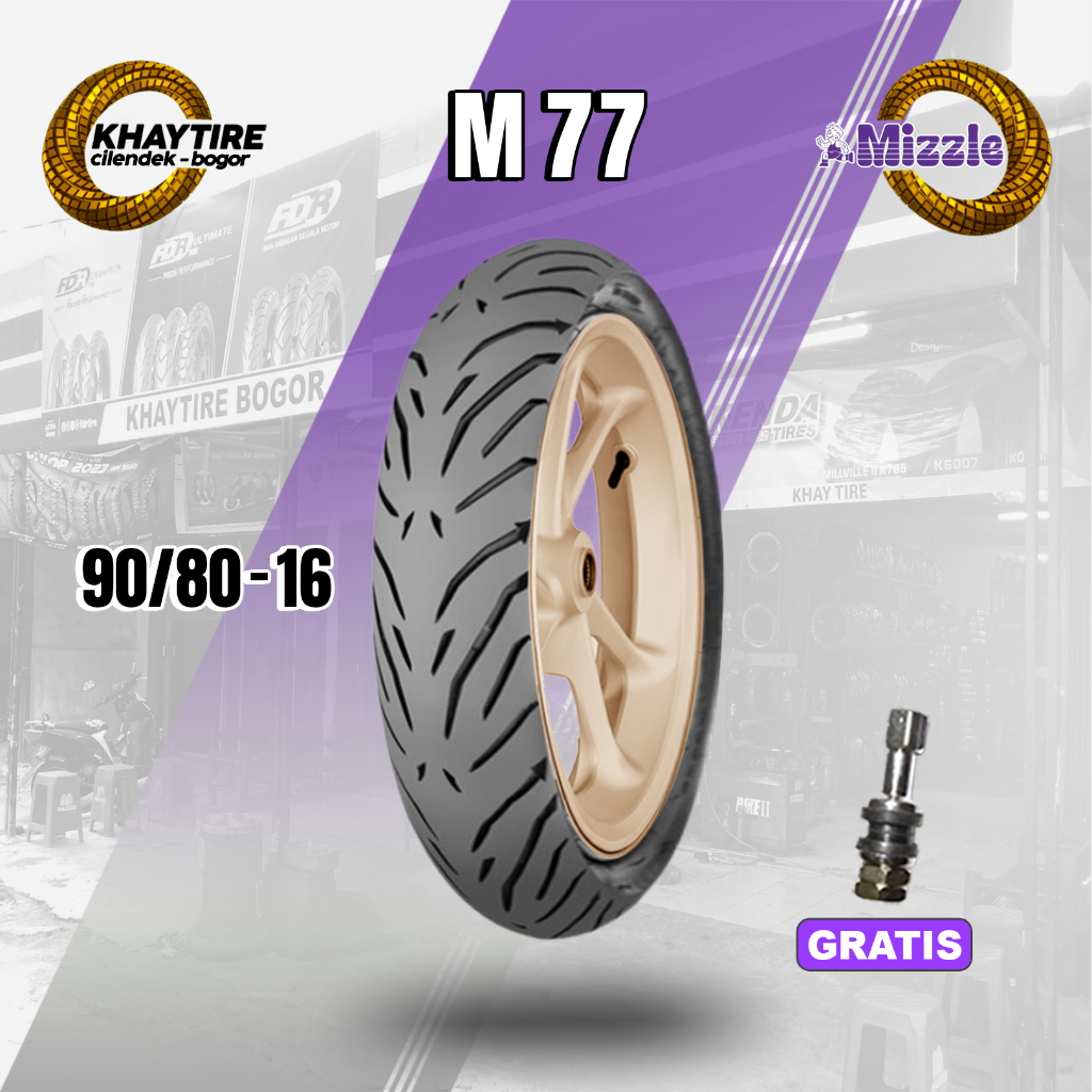 Jual Ban Motor Nouvo-Skywave-Hayate MIZZLE M77 90/80 Ring 16 Tubeless ...
