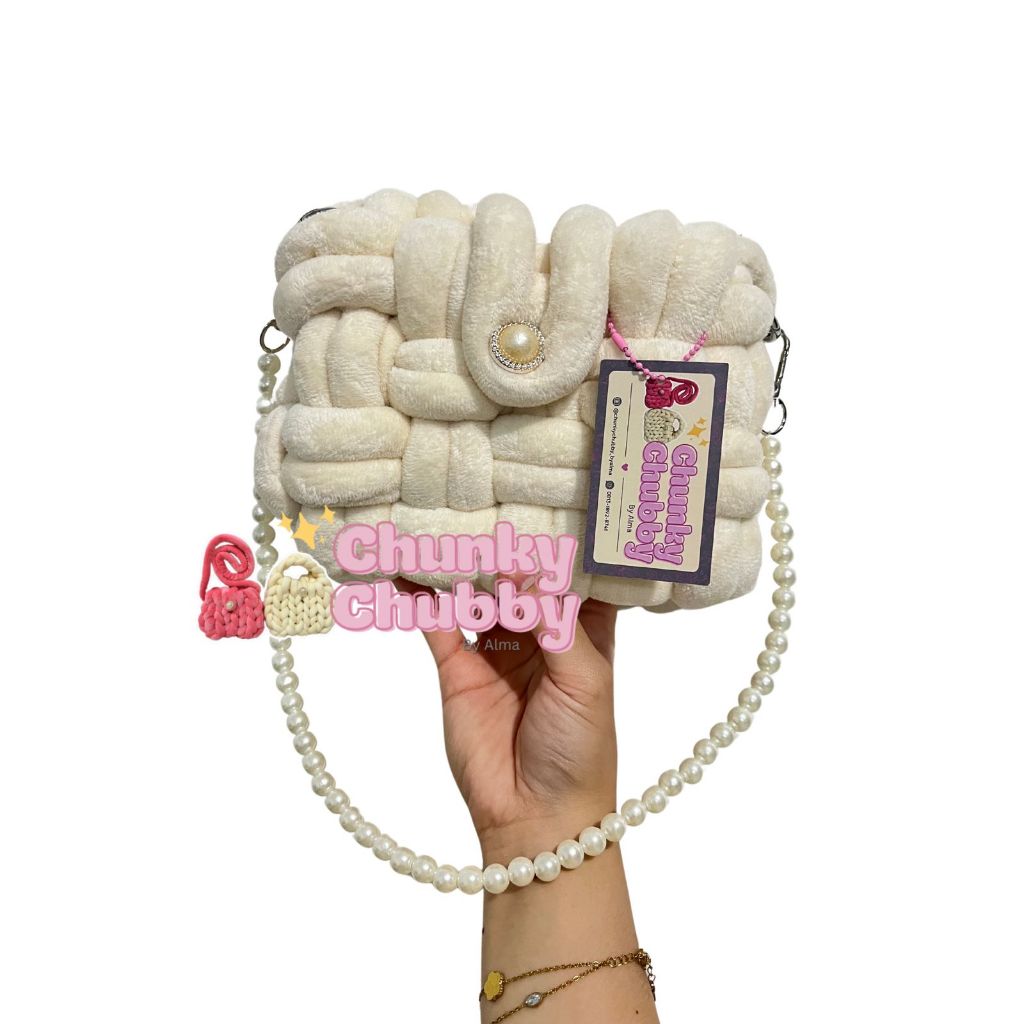 Jual (PO 7 hari) Chunky Chubby - Tas Crochet VIRAL! Tas Anyam | Chunky ...