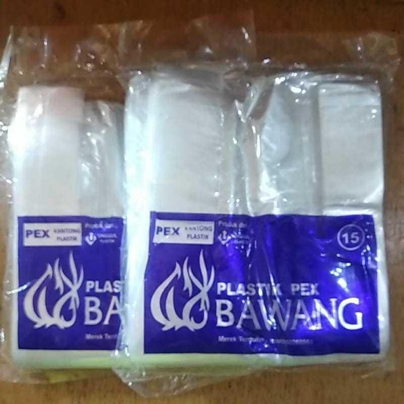 Jual Plastik PEX Bawang Kantong uk 25 // 15 bening berkualitas | Shopee Indonesia