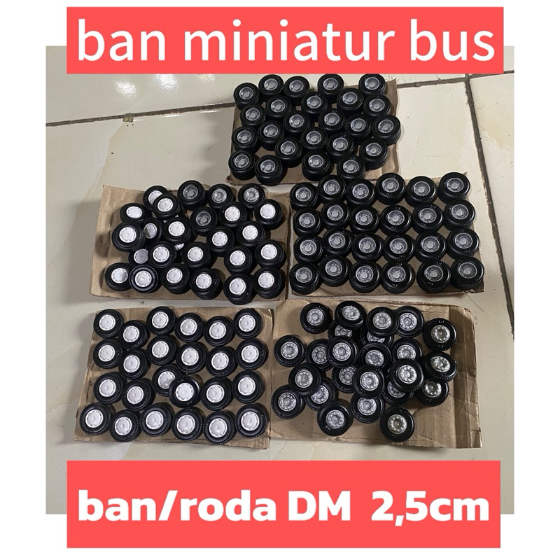 Jual Roda Ban Miniatur Bis/Bus/Truk Bahan Resin Ukuran DM 2,5 cm | Shopee Indonesia