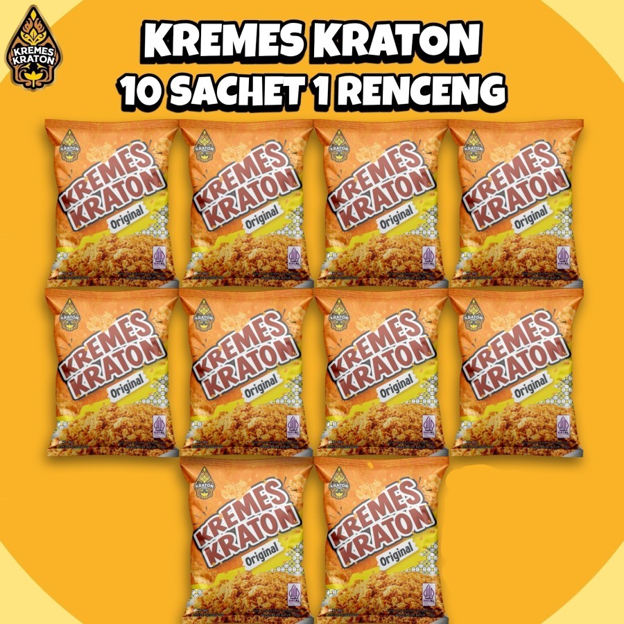 Jual Kremes Kraton Kemasan Sachet- Isi 1 Renceng 10 Sachet - Kremesan ...