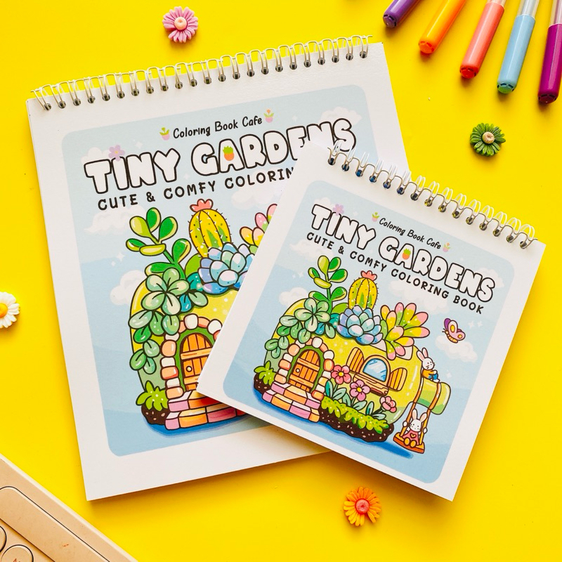 Jual Tiny Gardens Cute And Comfy Coloring Book | Shopee Indonesia