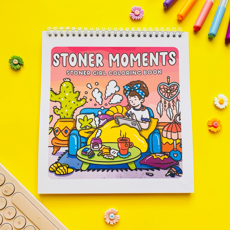 Jual Stonner Moments Stoner Girl Coloring Book | Shopee Indonesia