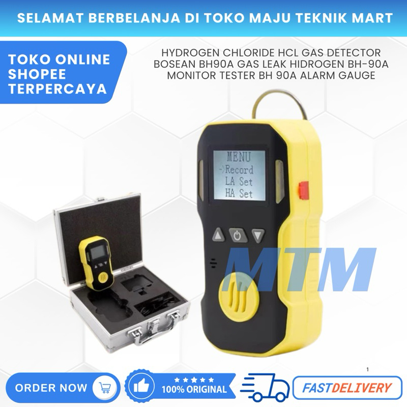 Jual Hydrogen Chloride HCL Gas Detector Bosean BH90A Gas Leak Hidrogen ...