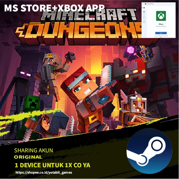 Jual MINECRAFT DUNGEON PC Original | Shopee Indonesia