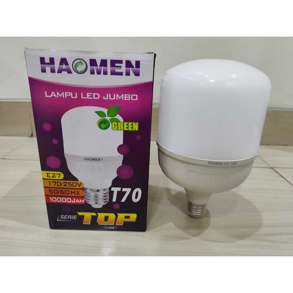 Jual Lampu Led JUMBO 5W 10W 15W 20W 30W 40W 60W 70W HAOMEN BOHLAM LED JUMBO BISA LOW VOLTASE ...
