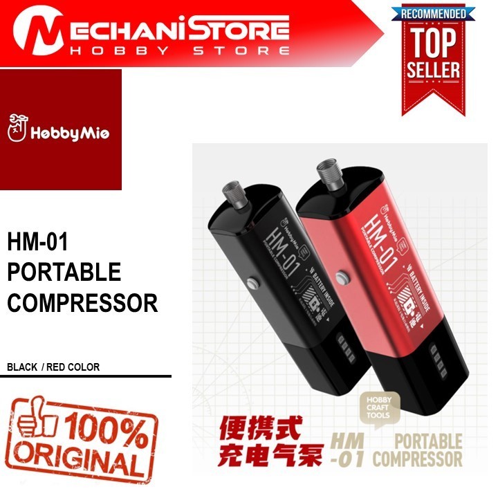 Jual HOBBY MIO HM-01 PORTABLE COMPRESSOR - HOBBYMIO KOMPRESOR AIRBRUSH | Shopee Indonesia