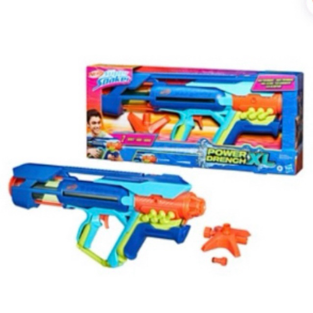 Jual Nerf Water Gun Super Soaker Power Drench Xl - Biru | Shopee Indonesia