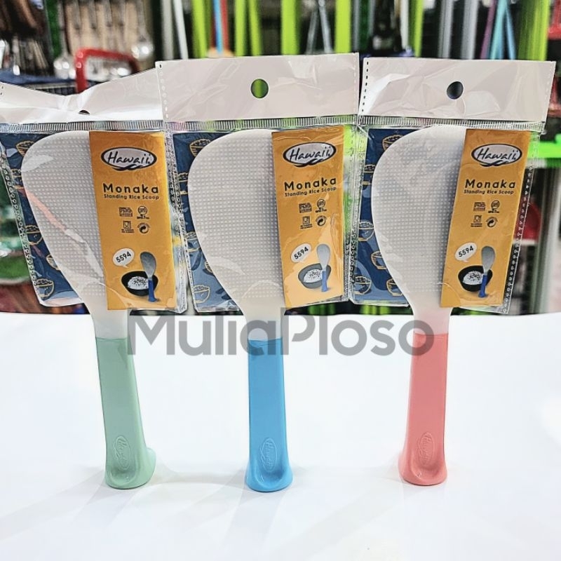 Jual Entong Nasi Berdiri MONAKA Centong Nasi Plastik Tebal Kualitas ...