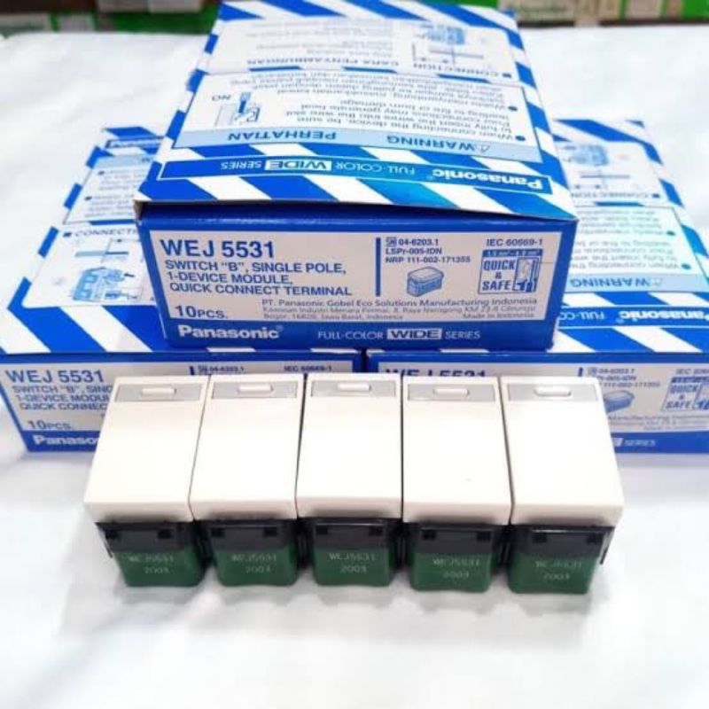 Jual Saklar Wide Series Panasonic WEJ5531 Model Baru | Shopee Indonesia