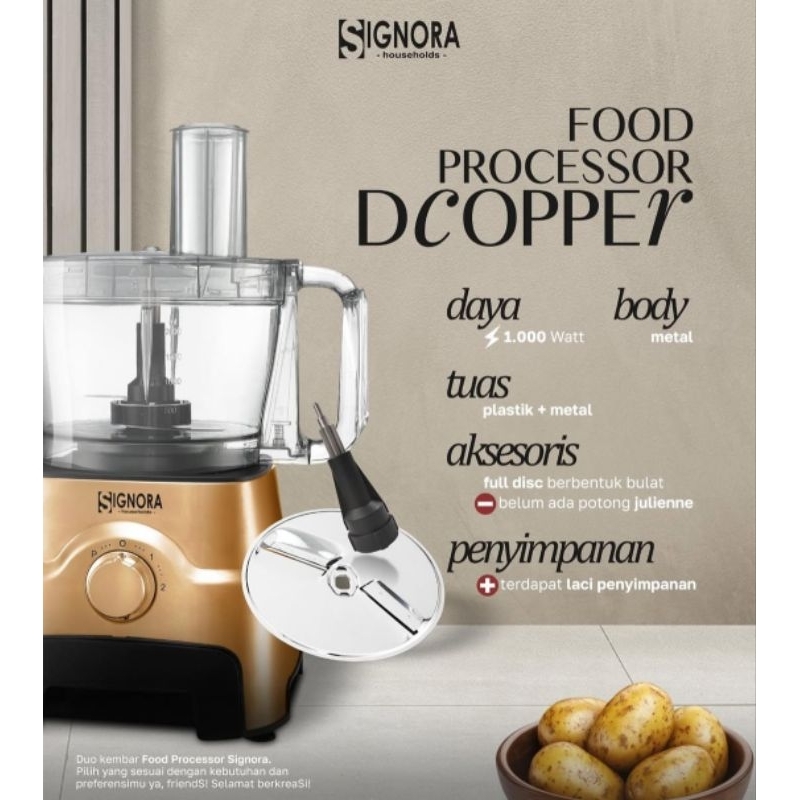 Jual SIGNORA NEW FOOD PROSESOR PRO | Shopee Indonesia