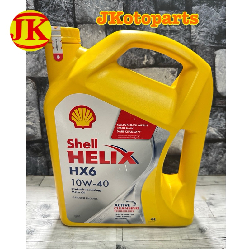 Jual Oli Mesin Shell Helix HX6 10W-40 1L 4L | Shopee Indonesia