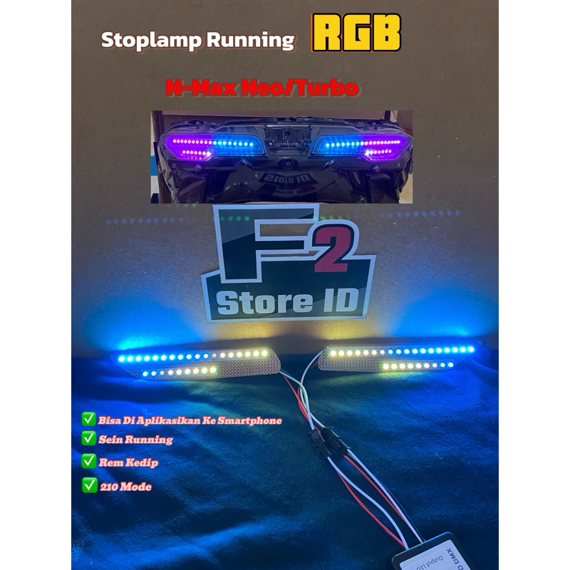 Jual Stoplamp Running RGB Modul DMX N-Max Neo Turbo Smart Pro Bluetooth ...