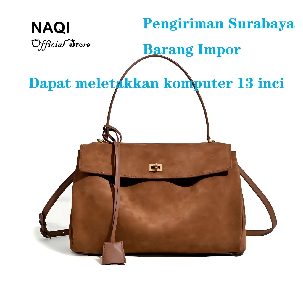 Jual Tas Handbag Wanita Kapasitas Besar Suede Premium Tas Laptop Tas ...