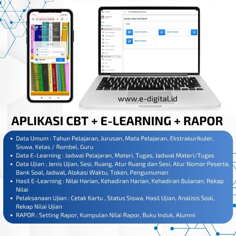 Jual Aplikasi CBT+E-learning+Rapot Versi Garuda | Shopee Indonesia