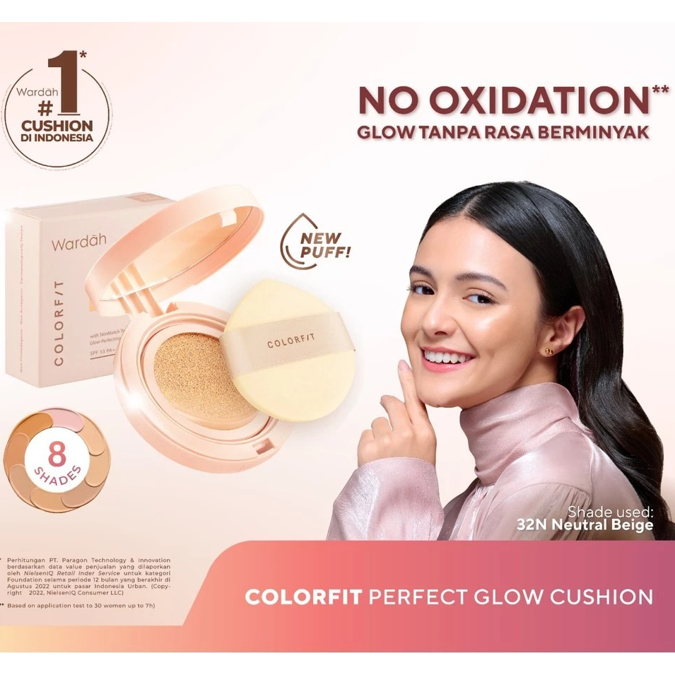 Jual WARDAH REFILL COLORFIT PERFECT GLOW CUSHION SPF33 PA++ | Shopee ...