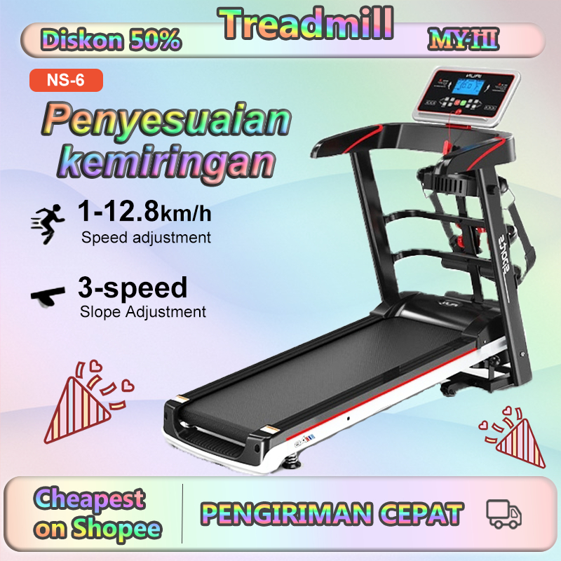 Jual Treadmill Elektrik 1-12.8km/h Treadmill Multifungsi Ada fungsi ...