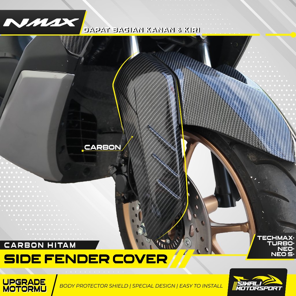 Jual Cover Spakbor Samping Side Fender All New Nmax Turbo Techmax Neo S ...