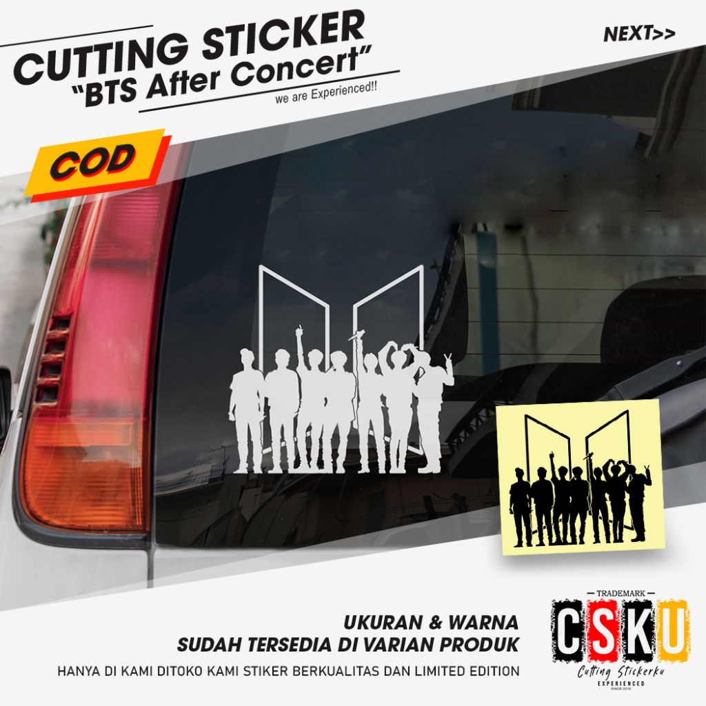 Jual Cutting Stiker BTS After Concert Variasi Motor Mobil Sticker ...