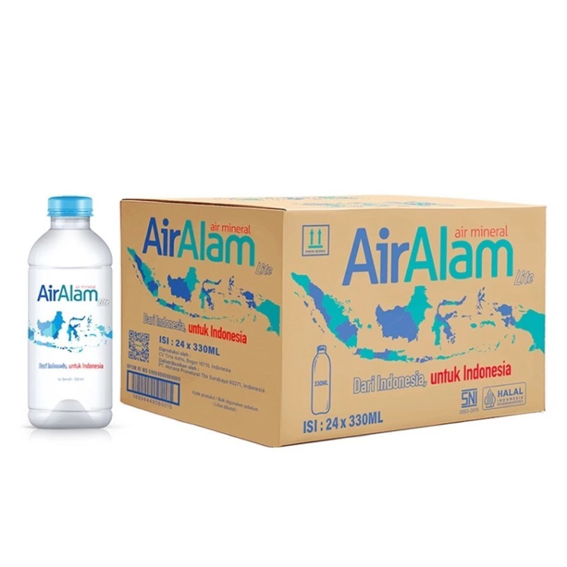 Jual air alam by kapal api grup minuman botol 330 ml isi 24pcs | Shopee ...