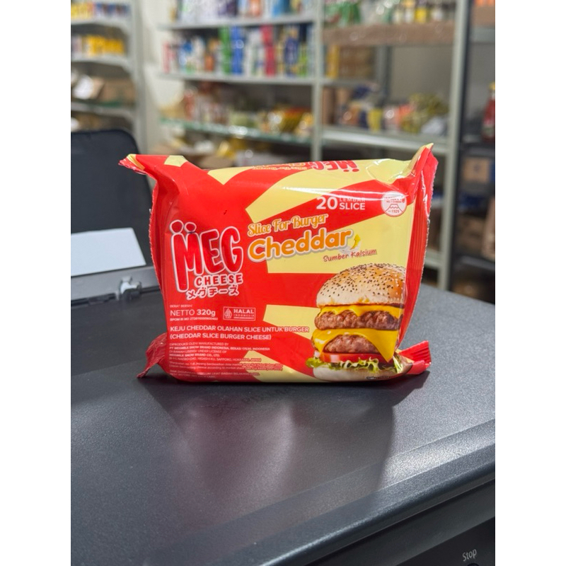 Jual MEG slice for burger cheddar / keju slice 20s (Merah) | Shopee ...