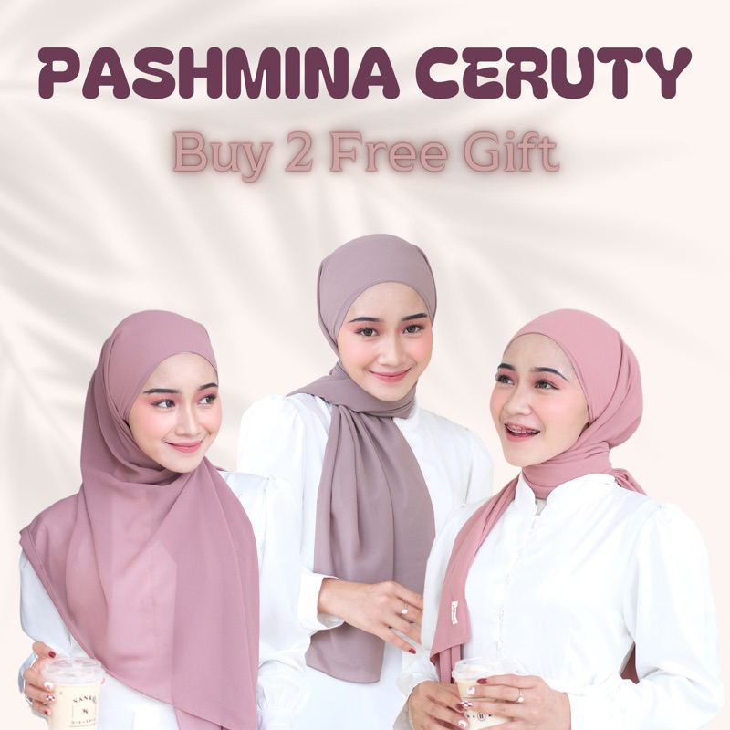 Jual PASHMINA CERUTY BABYDOLL | PASHMINA BASIC | PASHMINA CERUTY | Shopee Indonesia