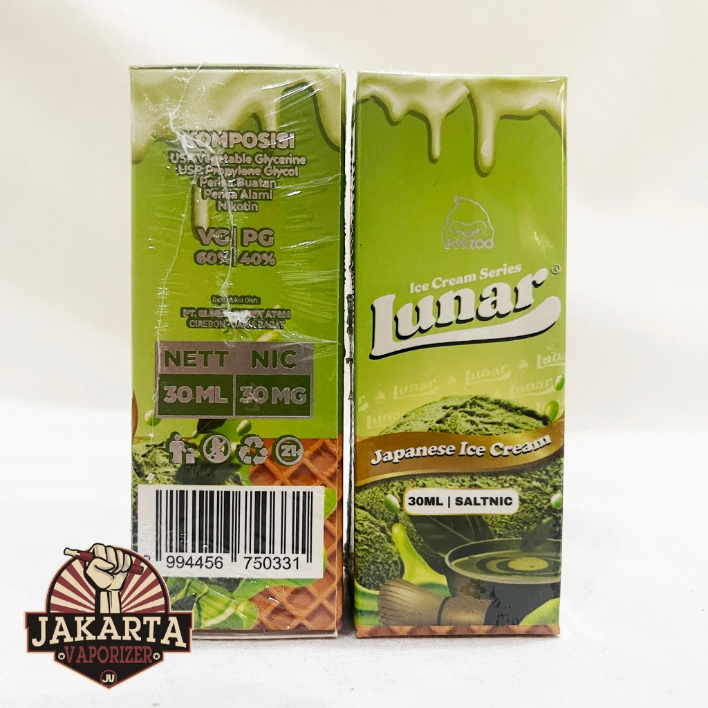 Jual [SALT] LUNAR ICE CREAM V4 MATCHA ICE CREAM SALTNIC 30ML 30MG BY VZ ...
