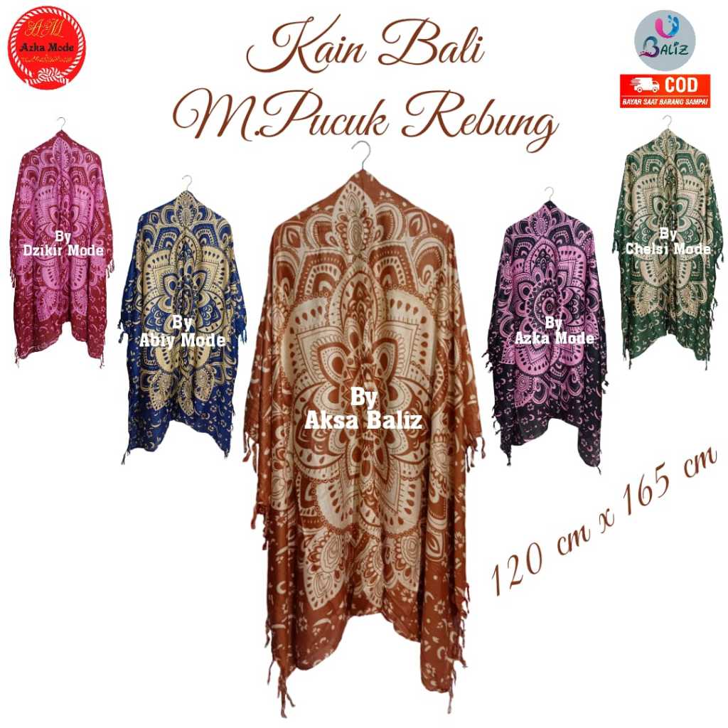 Jual Kain Bali Pantai - Kain Bali Motif Batik Sultan rumbai Standar ...