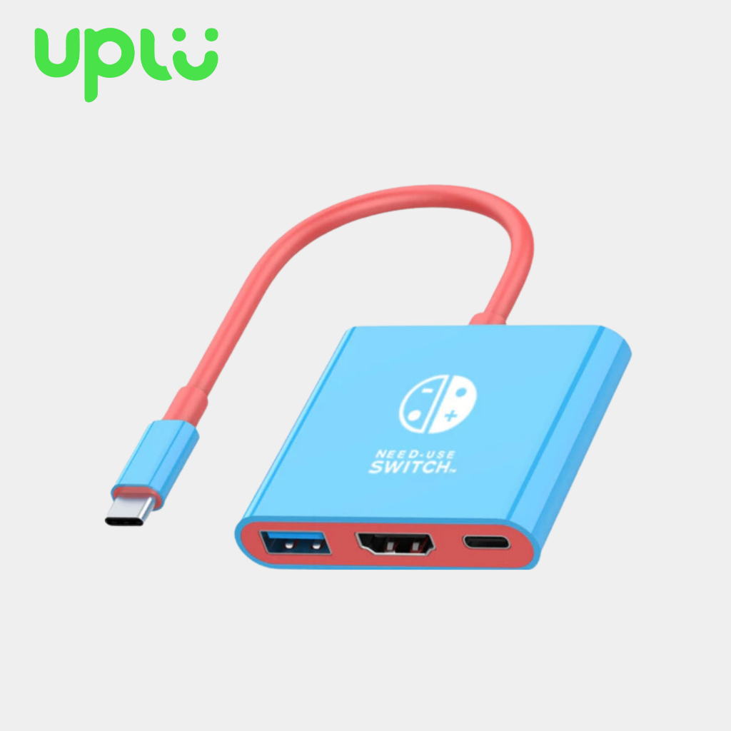 Jual UPLU Type C 3.1 to HDMI 4K 30Hz Adapter Hub Converter 3 in 1 PD ...