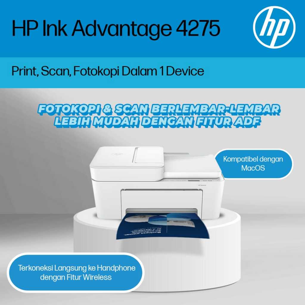 Jual printer hp ia 4275 DeskJet All in One Print Scan Copy USB Wireless ...