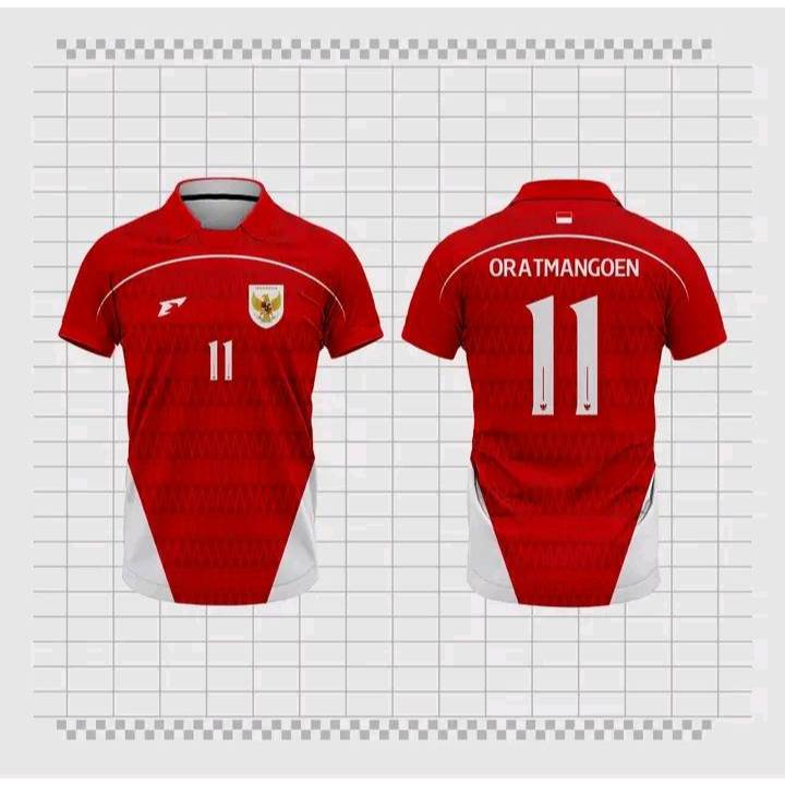 Jual Baju Jersey TIMNAS Terbaru 2025 perpaduan Batik Indonesia Dengan ...