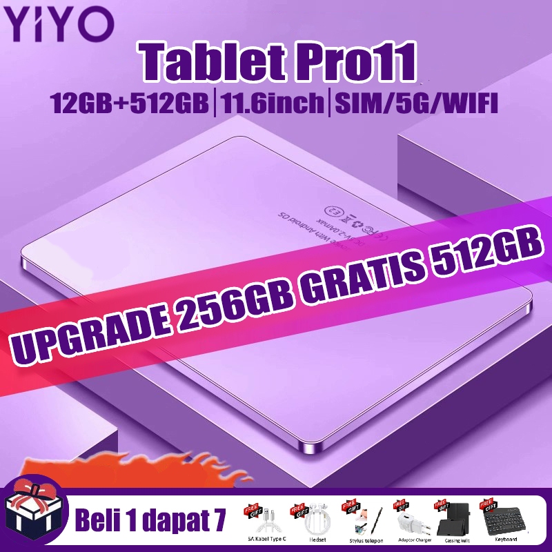 Jual Tablet PC Pad Pro11 Tab Baru 11.6inch 16GB + 512GB Tablet Android ...