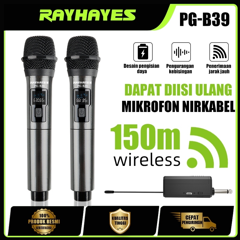 Jual [COD]Advance MIC-207 Microphone Profesional 2 MIC bisa di Charge ...