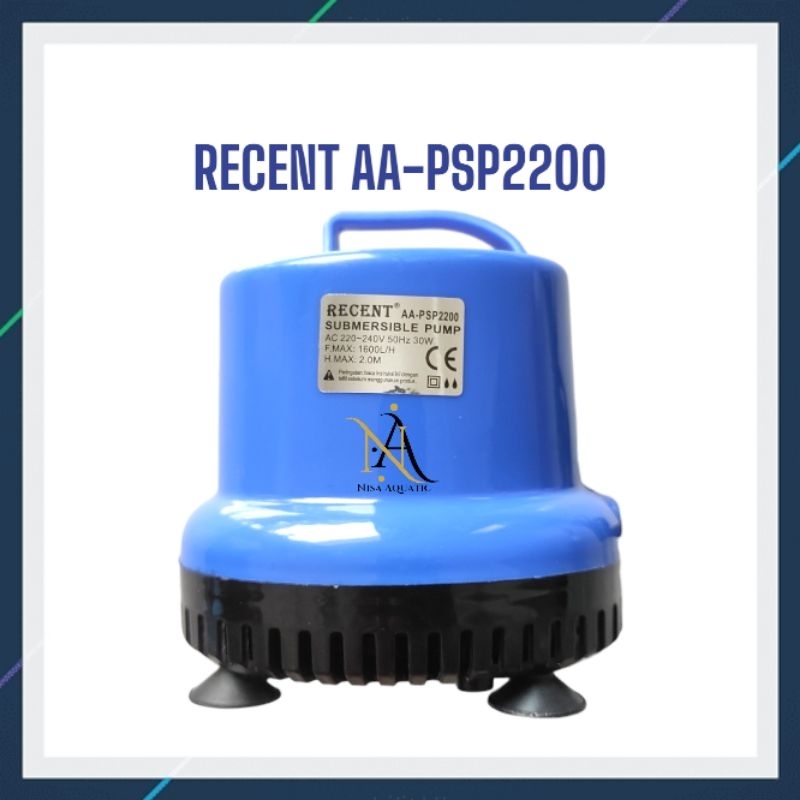 Jual Mesin Pompa Air Celup RECENT AA PSP 2200 Pompa air celup aquarium ...