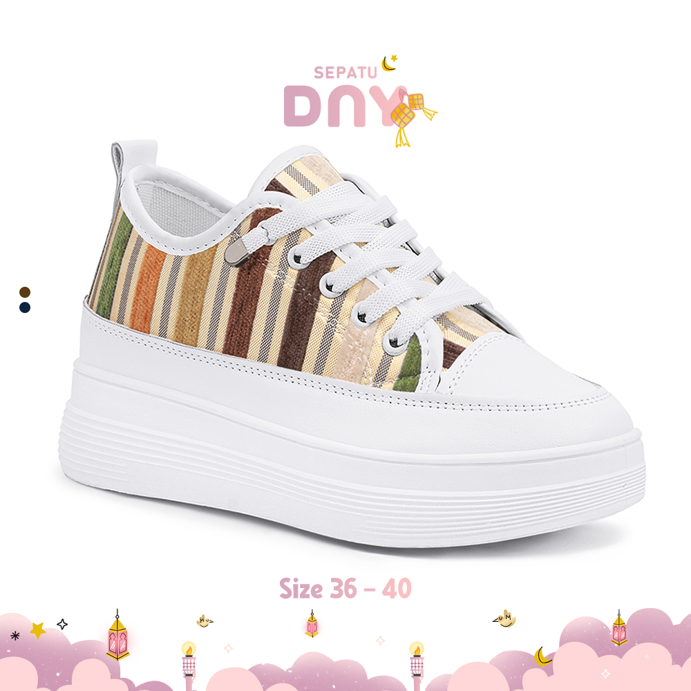 Jual Sepatu DNY Sneakers Wanita Terbaru Sepatu Warna Warni Cewek Sepatu ...