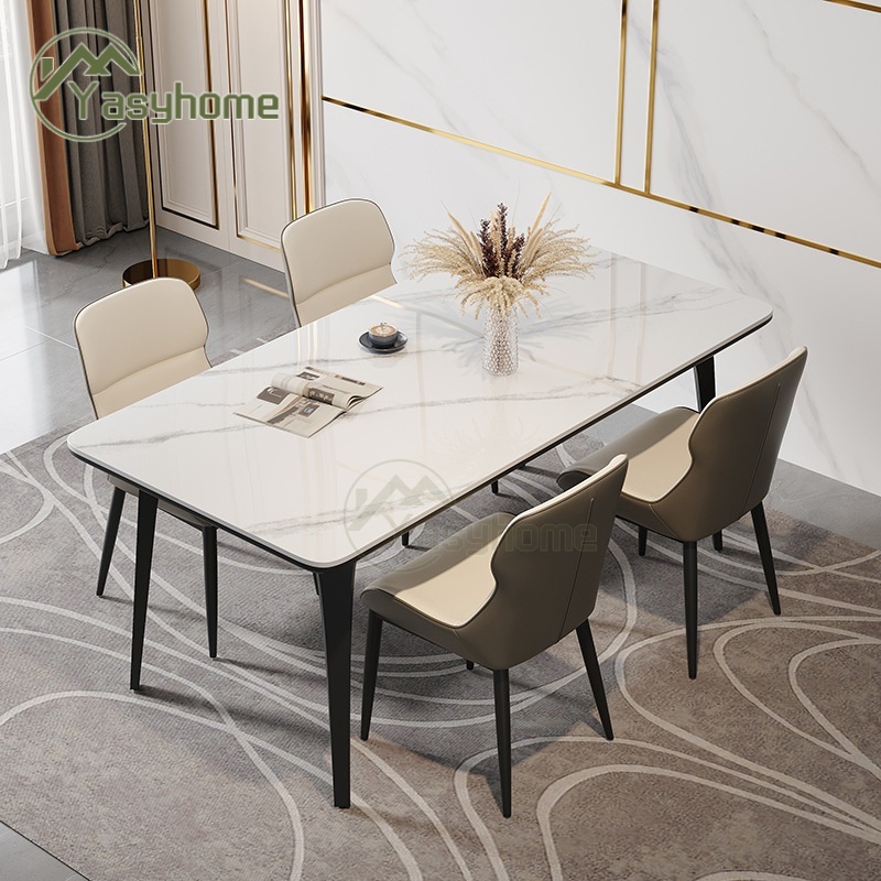 Jual ⚡Garansi 5 Tahun⚡180cm/160cm/140cm/Meja Makan Batu Tulis/Meja ...