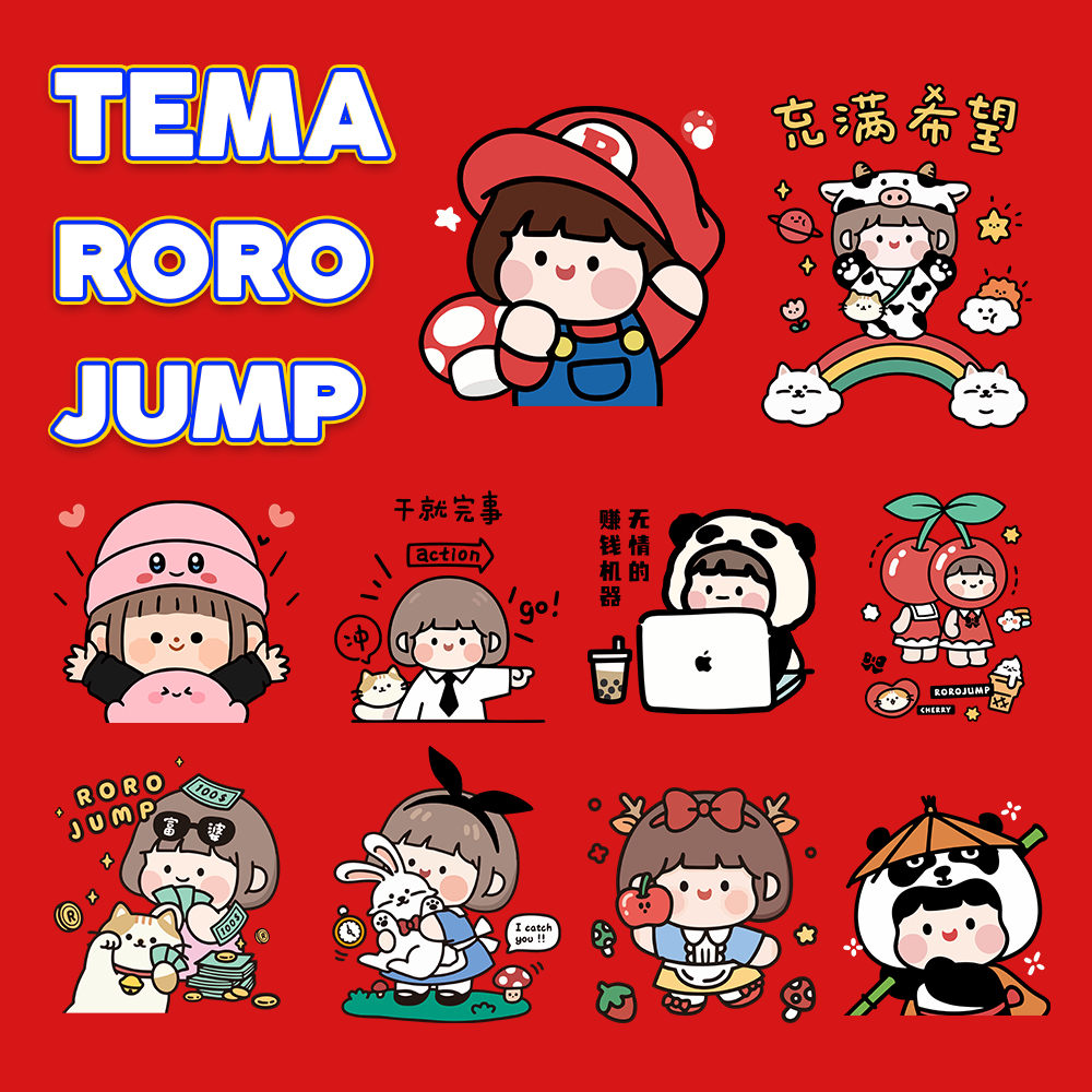 Jual SABLON SETRIKA SATUAN TEMA RORO JUMP VOL.1 / SABLON DTF LANGSUNG ...