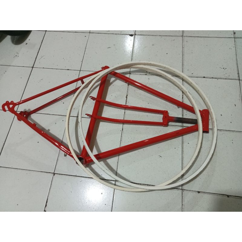 Jual frame set roadbike jadul plus velg bawaan | Shopee Indonesia