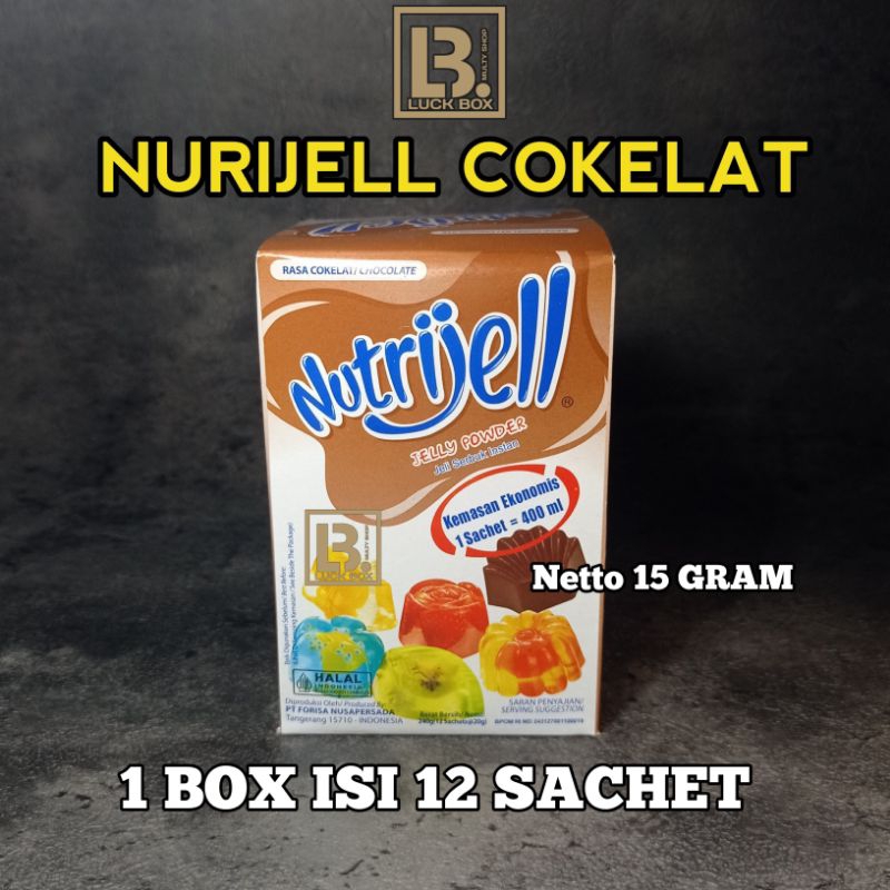 Jual Nutrijel Cokelat 1 box isi 12 sachet @15 gram | Shopee Indonesia