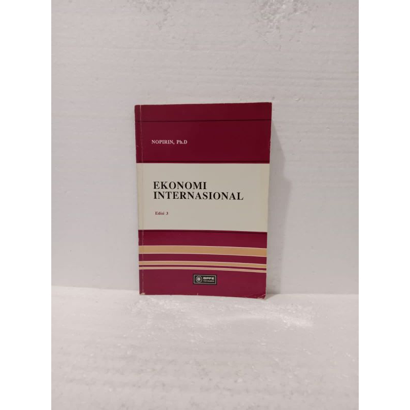 Jual BUKU ORIGINAL EKONOMI INTERNASIONAL edisi 3 OLEH NOPIRIN, Ph. D ...