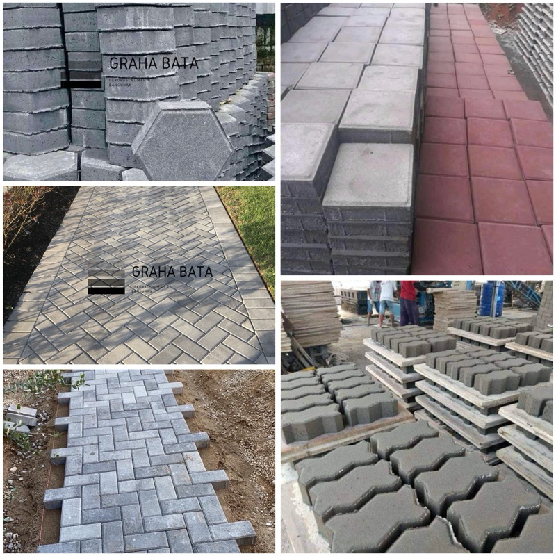 Jual Paving Block All Varian Dan Ketebalan Press Mesin Hidrolik / Harga ...