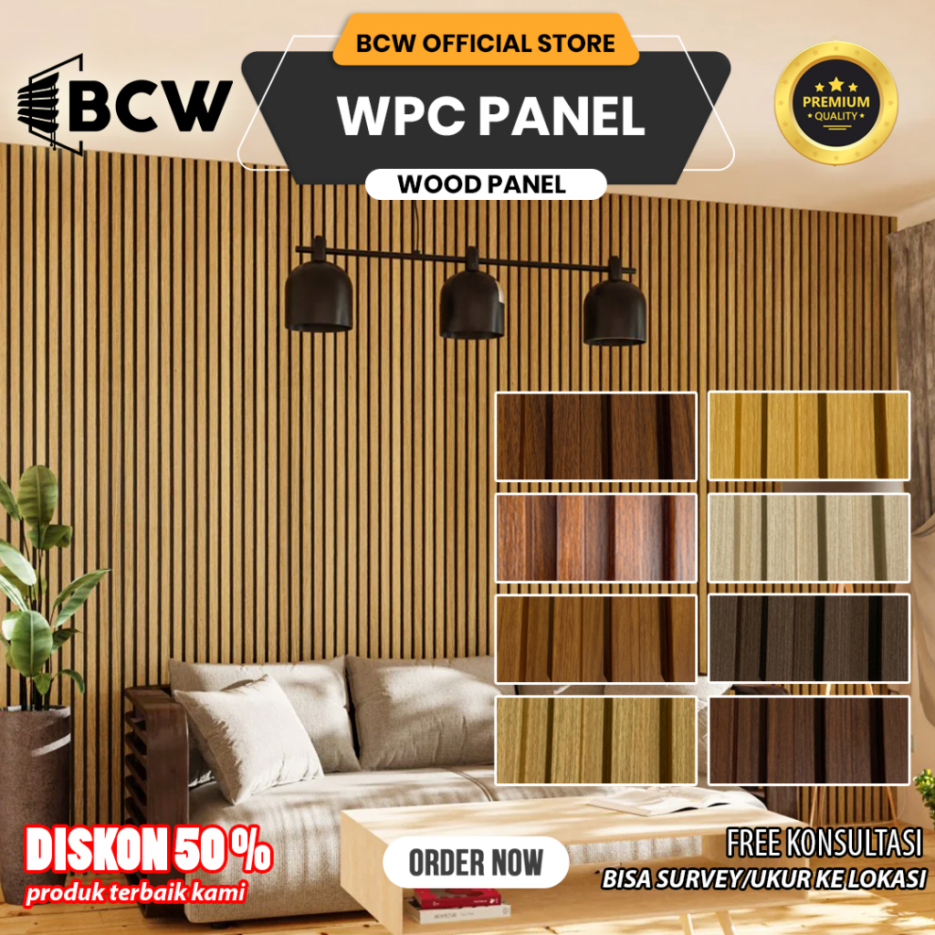 Jual BCW - Wood Panel WPC Dinding Motive Kayu - WPC Wall Panel 1 BOX ...