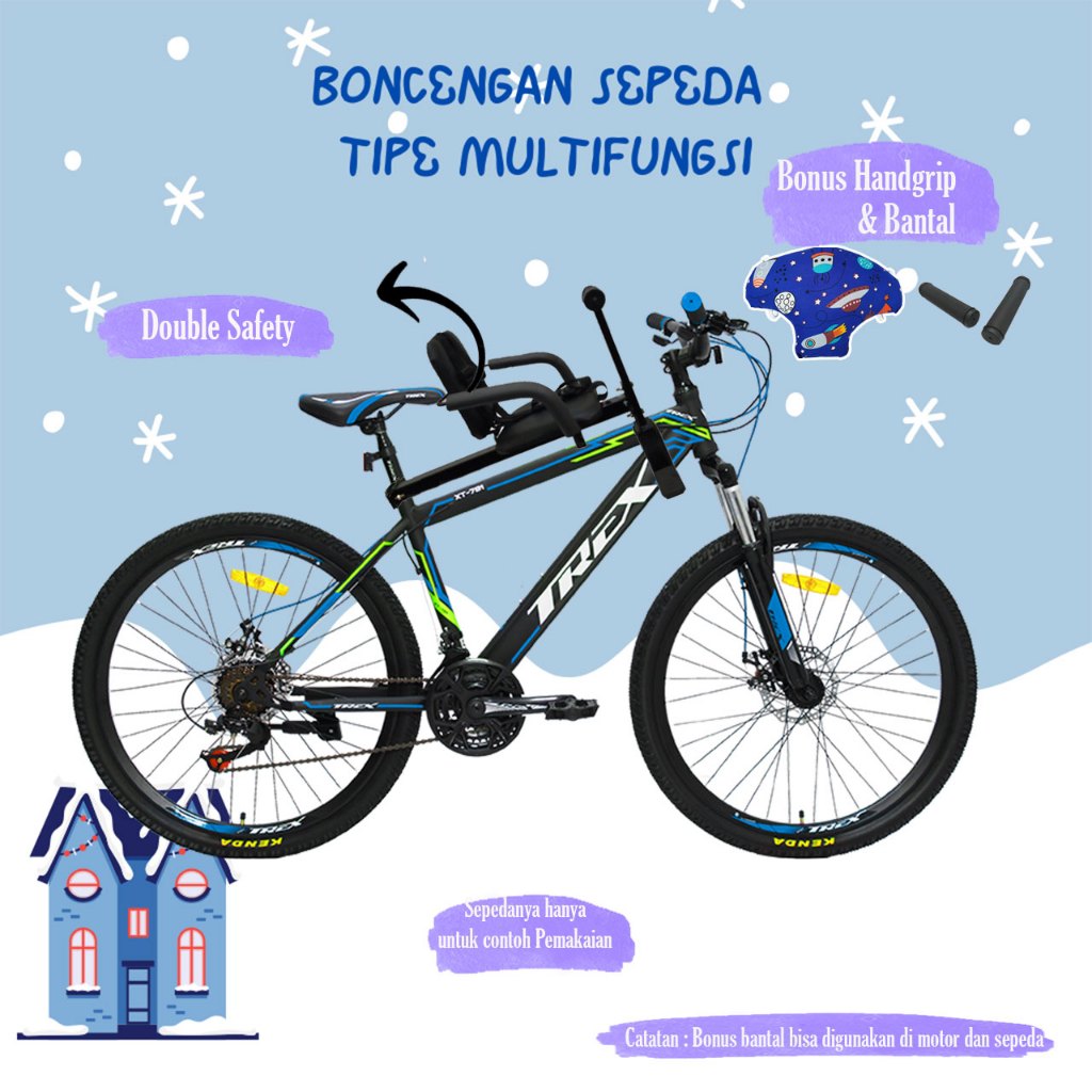 Jual GRATIS ONGKIR KURSI BONCENG ANAK DOUBLE SAFETY jok bonceng ...