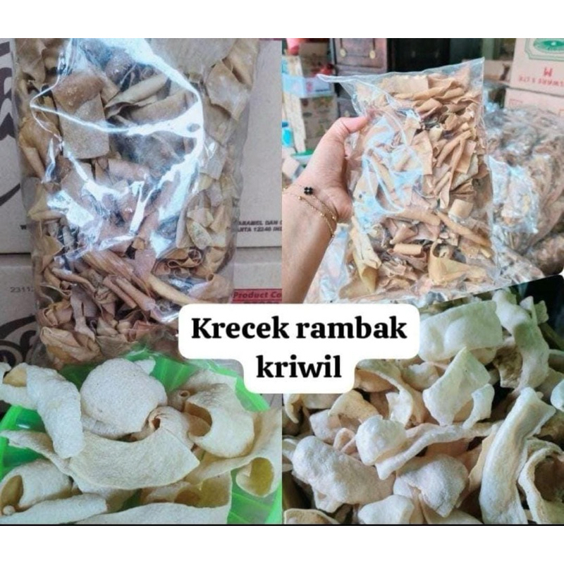 Jual KERUPUK/KRECEK RAMBAK KULIT SAPI ASLI LOKAL TIPIS | Shopee Indonesia