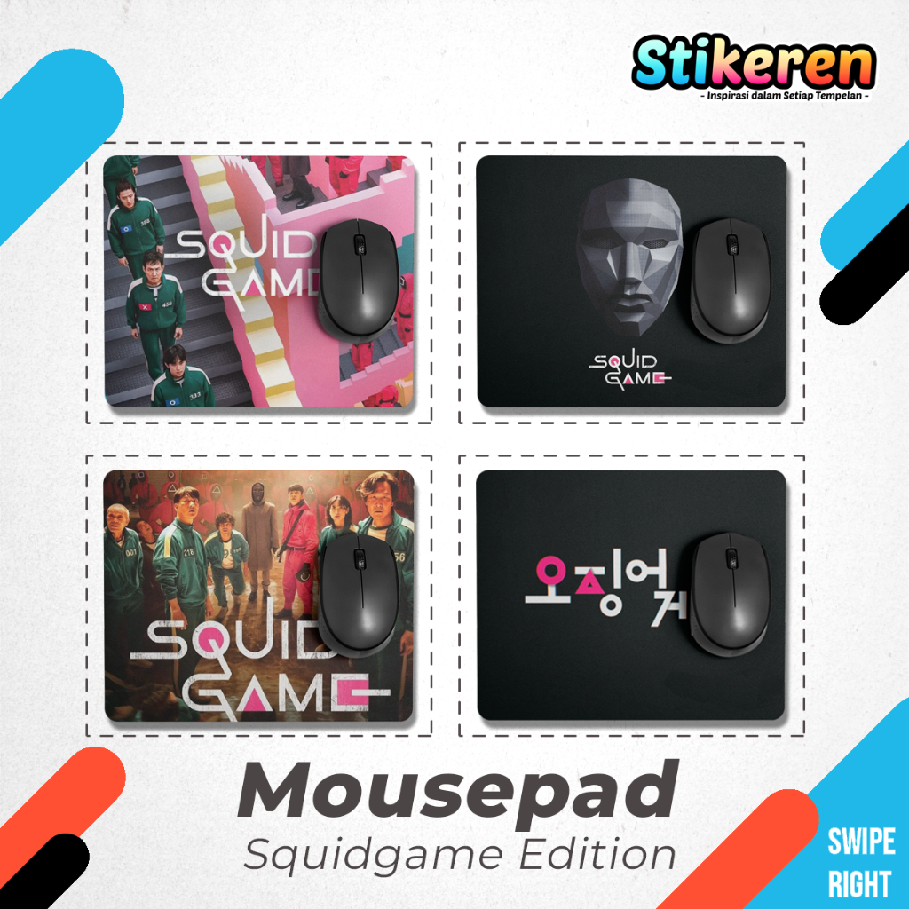 Jual Mousepad Squid Game Edition Premium 18x22cm Printing Alas Mouse ...