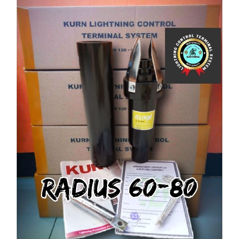 Jual penagkal petir/Anti petir KURN radius 60-80meter original box ...