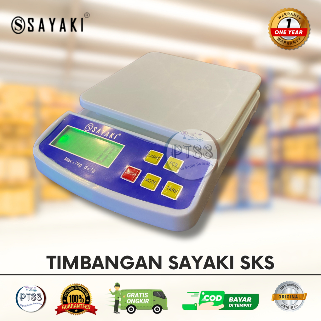 Jual TIMBANGAN SAYAKI SKS 7KG / TIMBANGAN KUE / TIMBANGAN DAPUR 7 KG ...