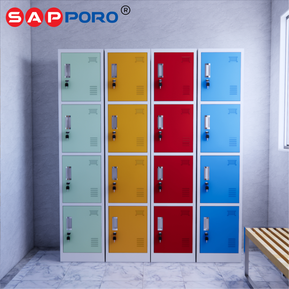 Jual [ LUAR JABODETABEK ] SAPPORO KOLN 4 - Loker Besi 4 Pintu | Steel ...